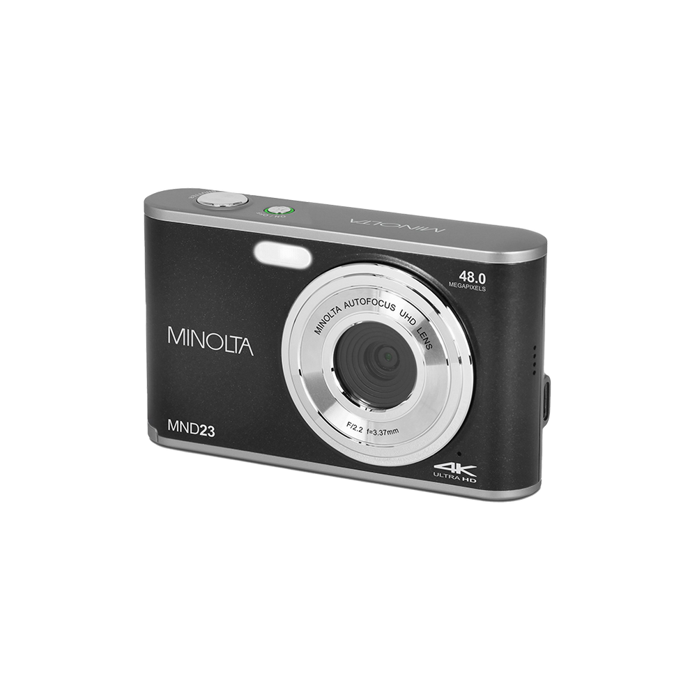 MINOLTA® MND23 48 MP Autofocus / 4K Ultra HD Camera - Black – Pro Photo Supply