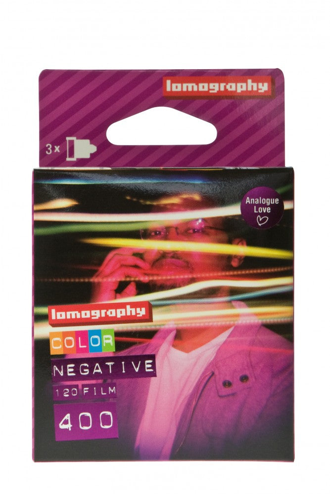 Lomography 400 Color Negative 120 Format Film, 3-Pack – Pro Photo Supply